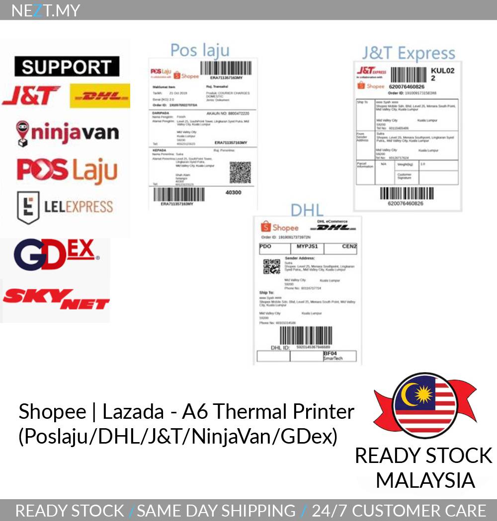 Shopee Lazada A6 Thermal Printer GP1324D Airway Bill AWB Thermal shopee-lazada-a6-thermal-printer-gp1324d-airway-bill-awb-thermal